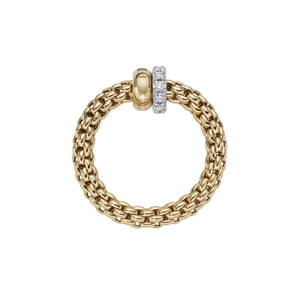 FOPE Solo Flex'it Ring with Diamond Pavé – Lunn's Jewellers