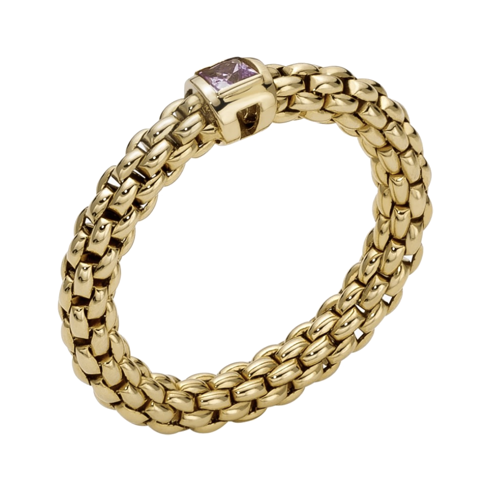 FOPE Souls Flex'It Ring With Pink Sapphire – Lunn's Jewellers