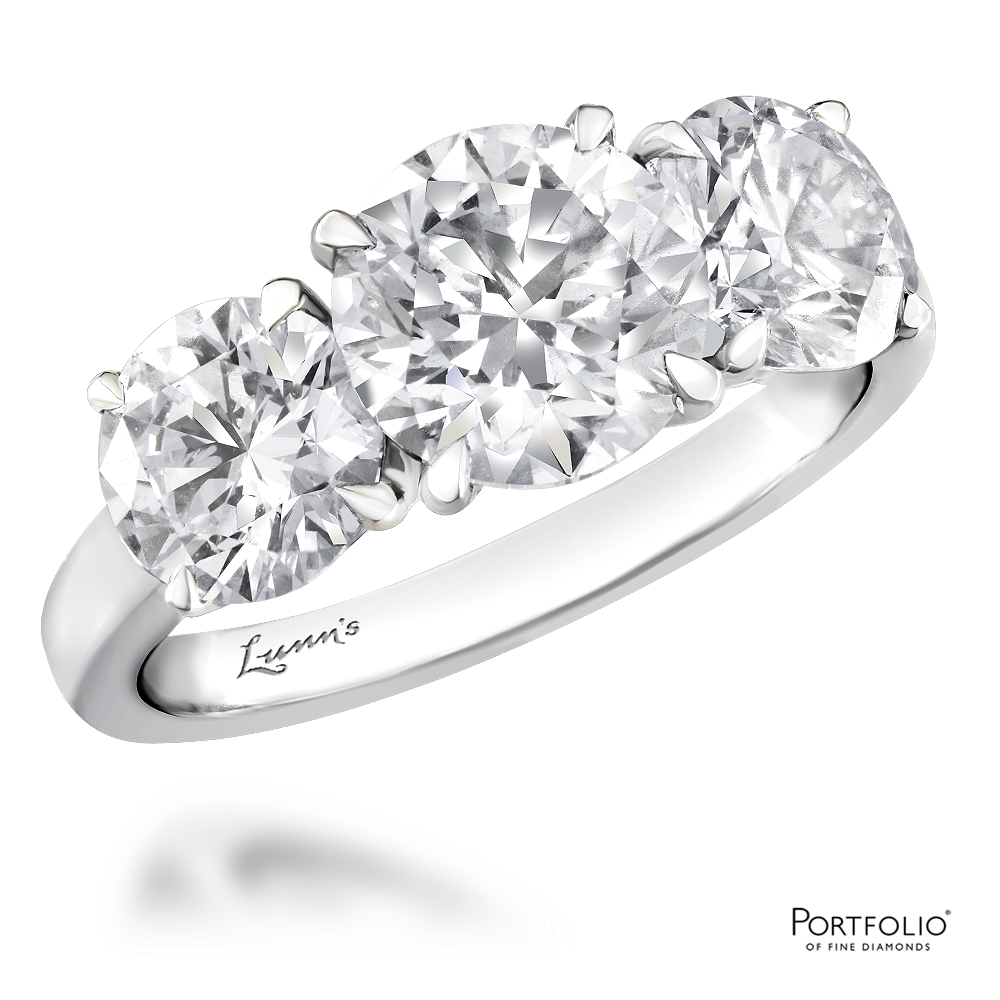Three Stone 2.02ct I SI2 Diamond Platinum Ring – Lunn's Jewellers