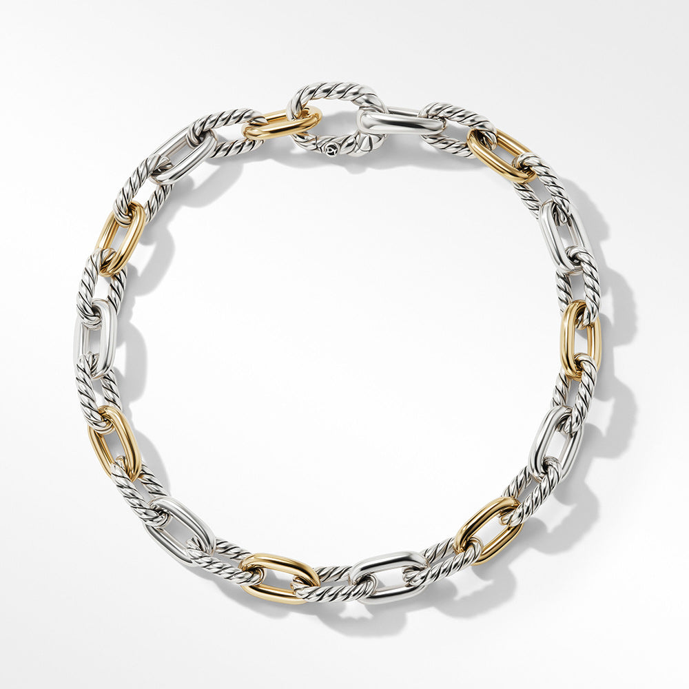 David Yurman DY Madison® Chain Bracelet in Sterling Silver with 18ct Y ...