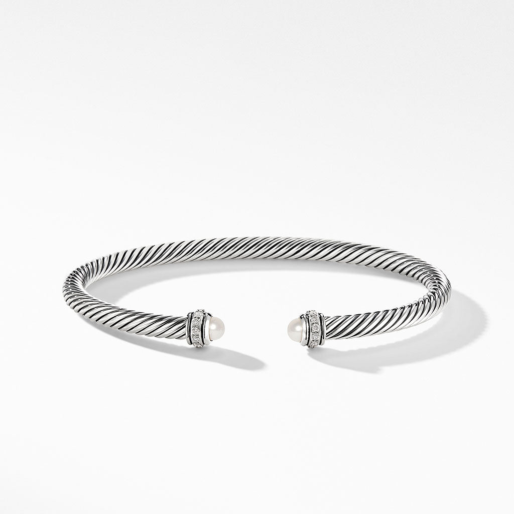 David Yurman Cable Classic Collection Bracelet with Pearls – Lunn's ...